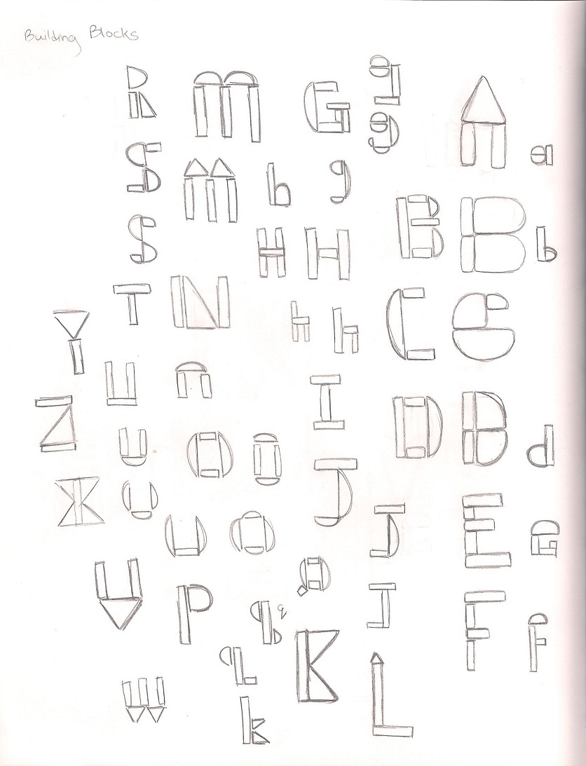 Paper Riceball » Building Blocks Alphabet